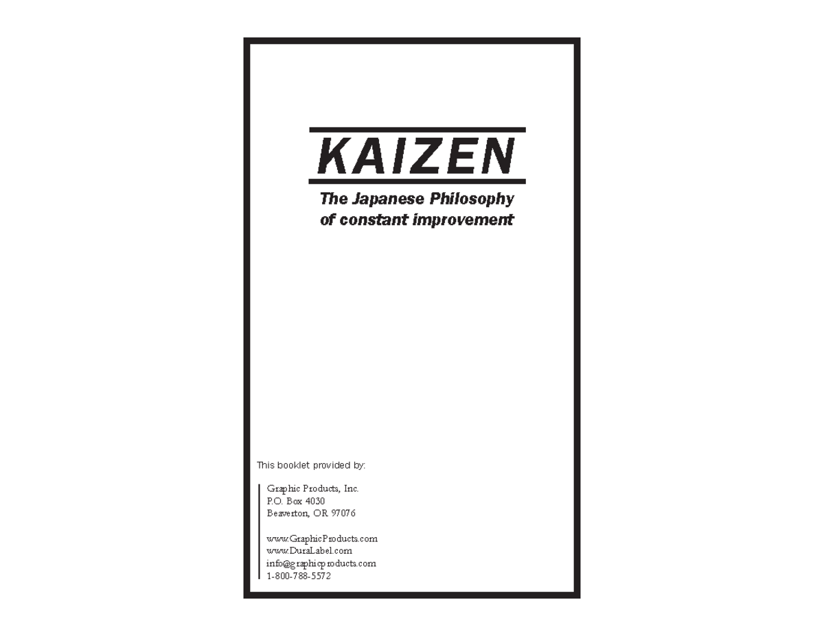 Kaizen-Guide-DLP300 - - Studocu
