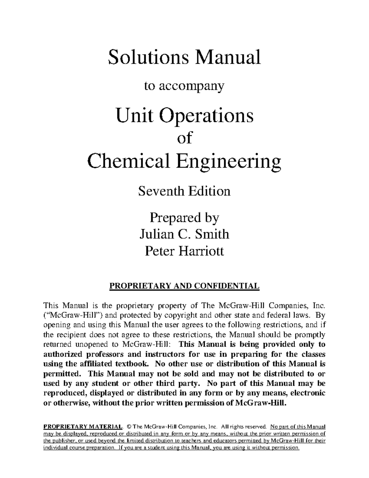 Chapter 01 - PROPRIETARY MATERIAL. © The McGraw-Hill Companies, Inc ...