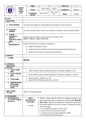 2 COT 4-27-22 (The Digestive System) - GRADE 8 DAILY LESSON PLAN Region ...