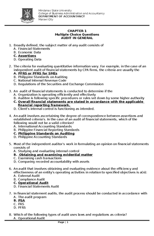 Sample/practice exam Autumn 2021, questions - FEU - MAKATI Auditing ...
