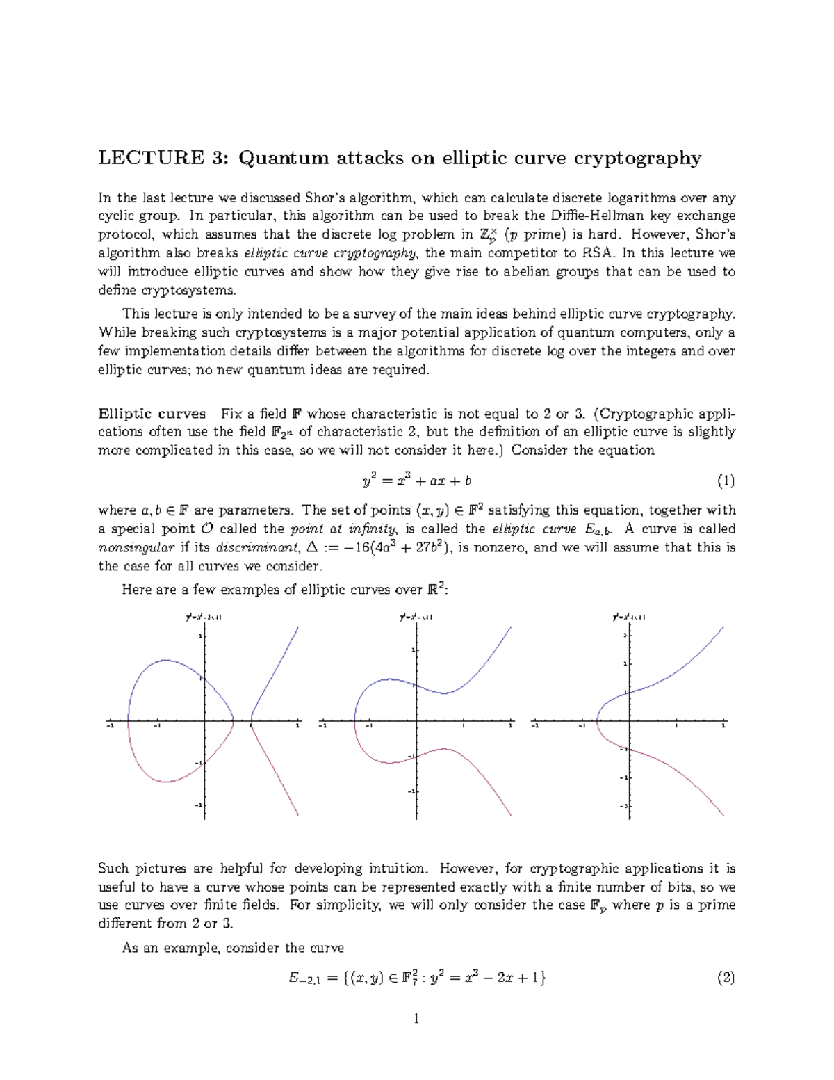 L03 copy - Summary Quantum Mechanics Ii - Quantum algorithms (CO 781 ...