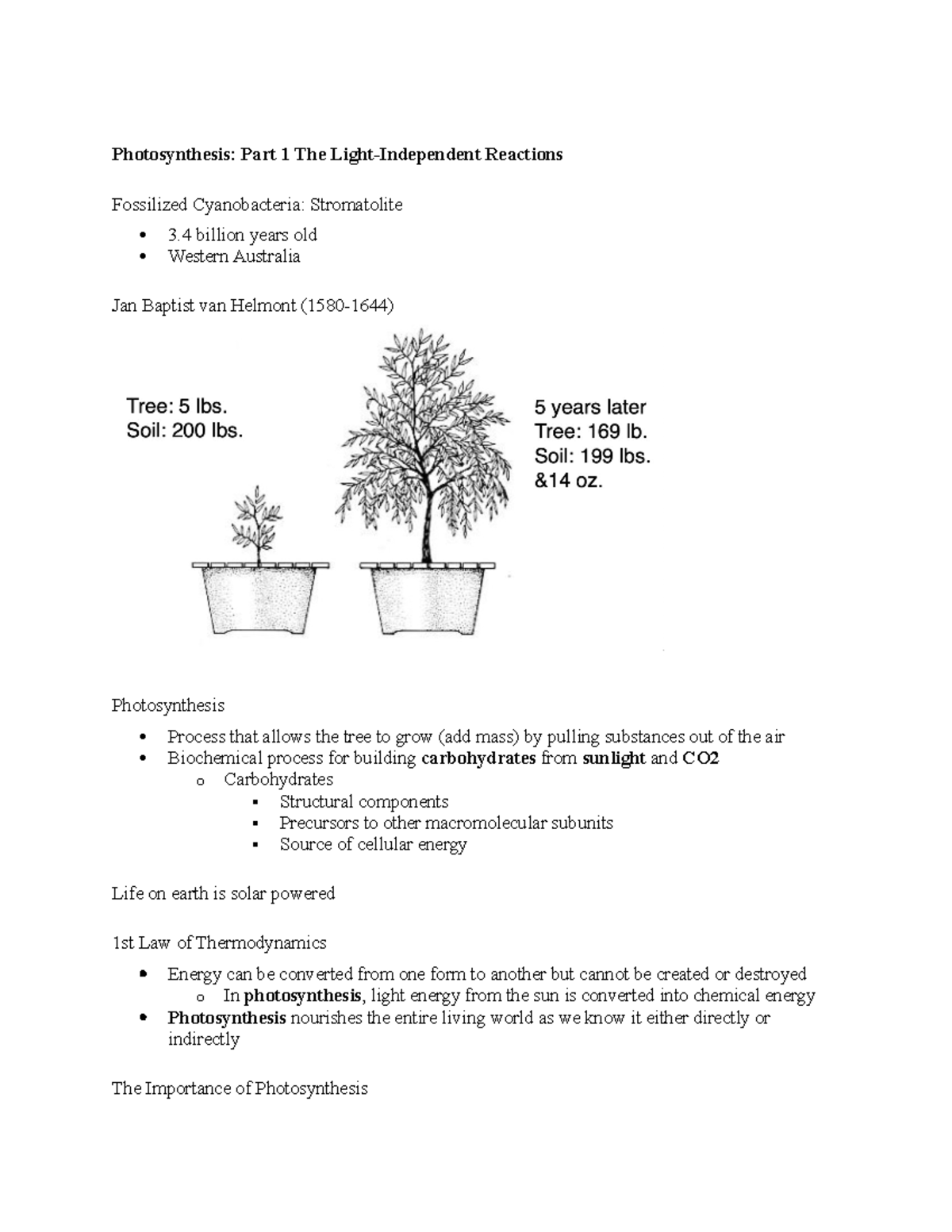 BSCI170 Photosynthesis Part 2 - Photosynthesis: Part 1 The Light ...