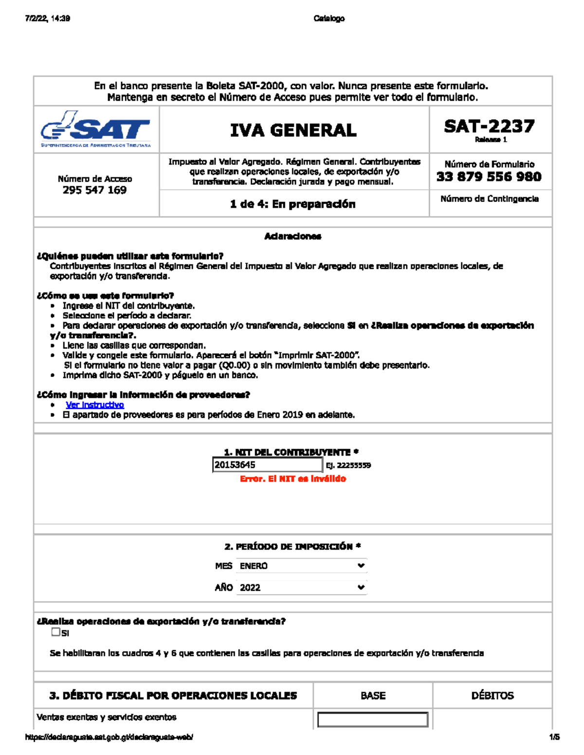 Formulario IVA General - COM 110 - Studocu