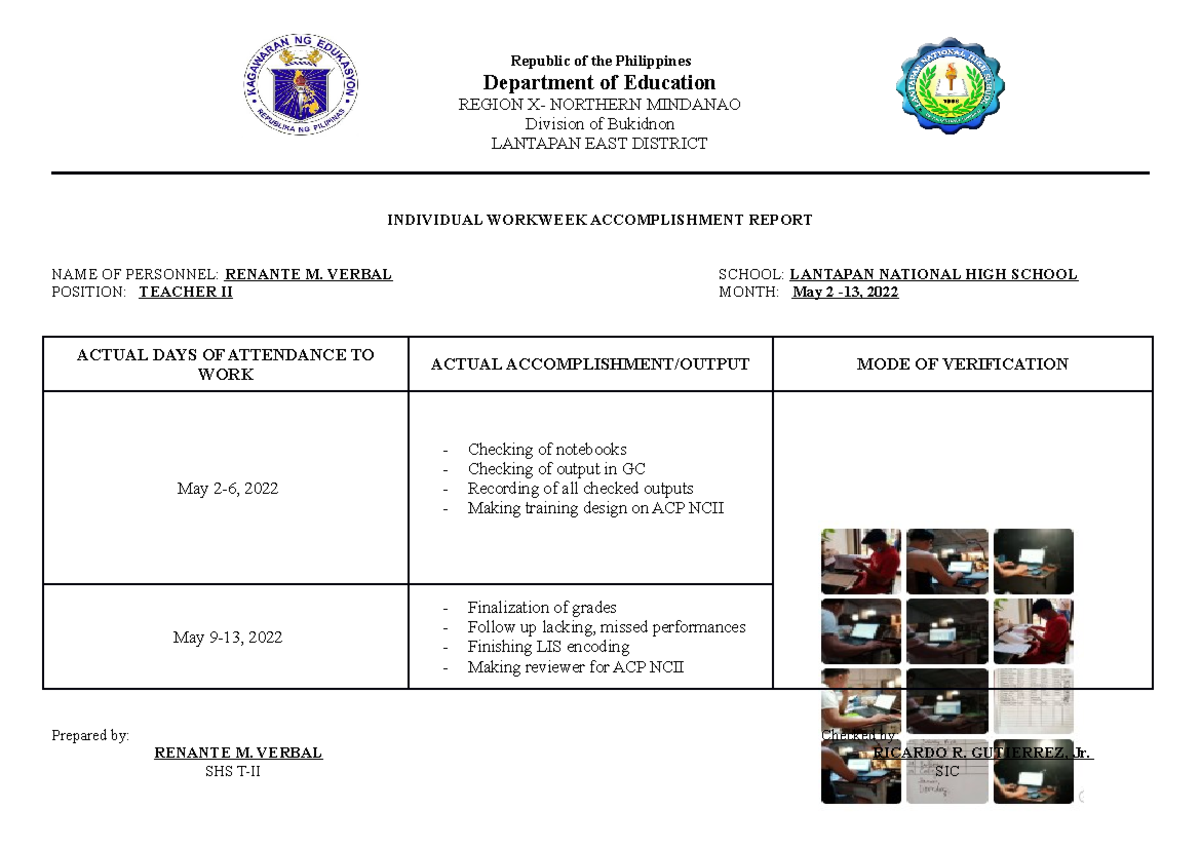 IWAR-May-2022 - IWAR - Republic of the Philippines Department of ...