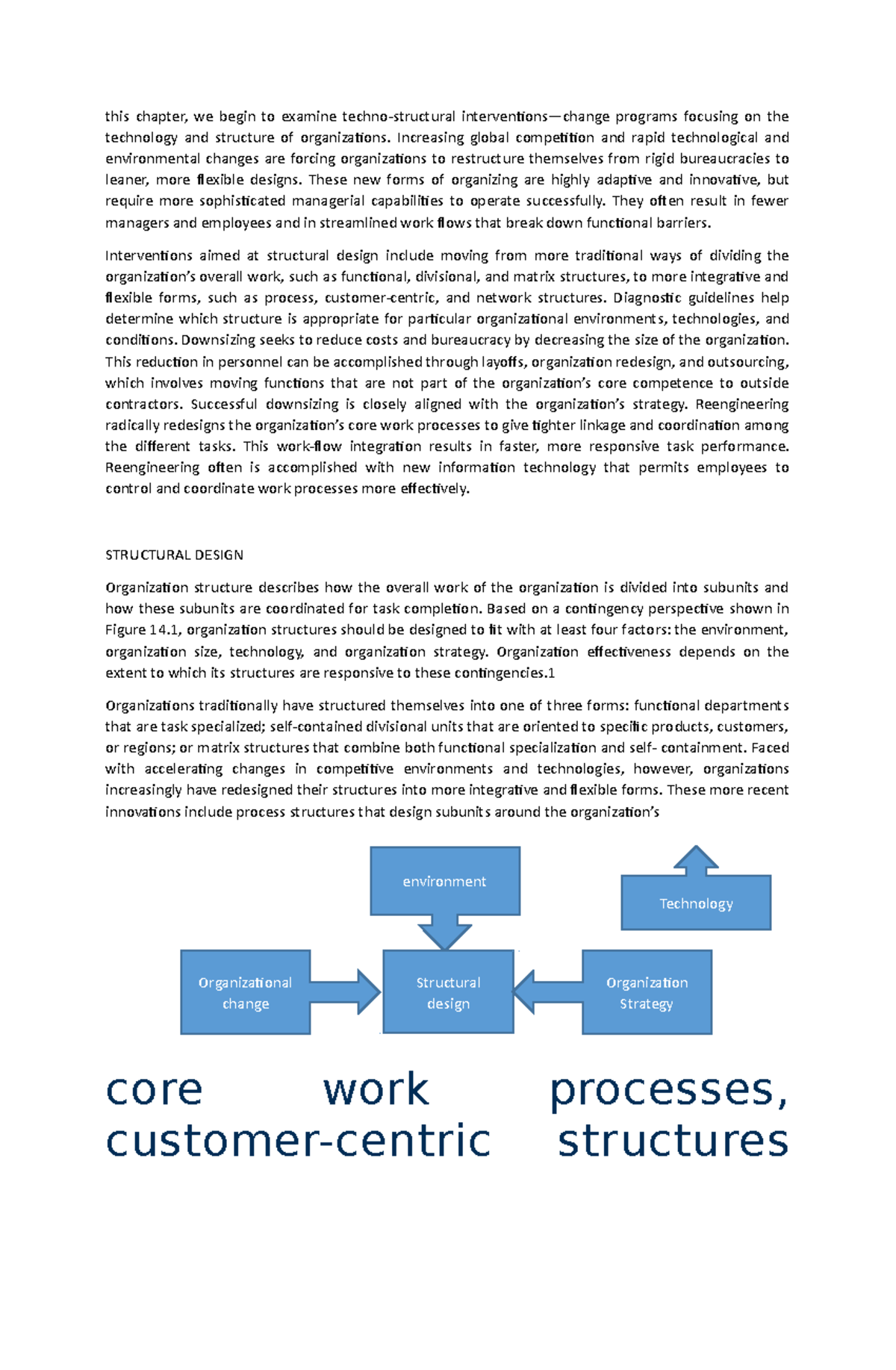 Restructuring Organizations - this chapter, we begin to examine techno ...