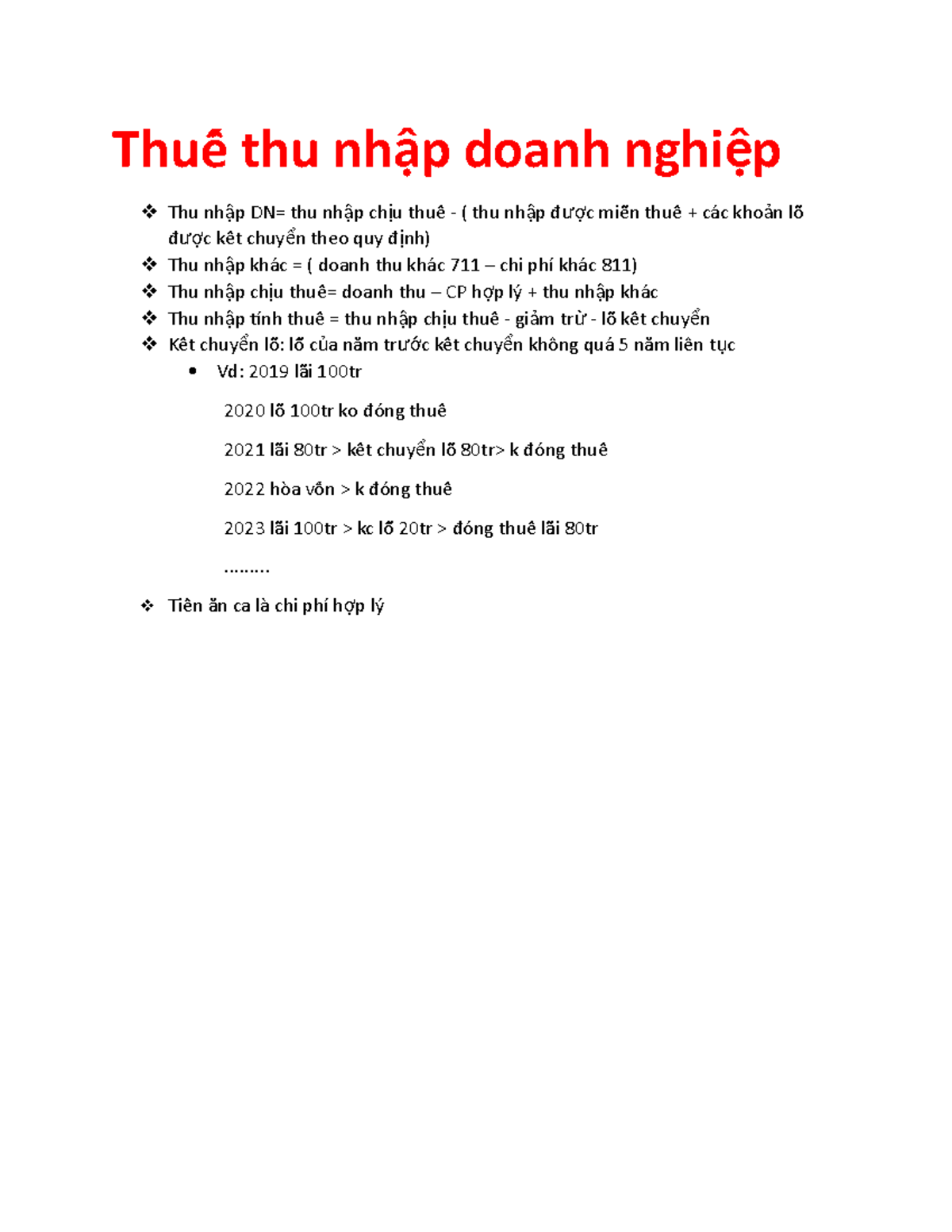 Thuế thu nhập doanh nghiệp - Thuếế thu nh p doanh nghi pậ ệ Thu nh p DN= thu nh p ch u thuếế ...