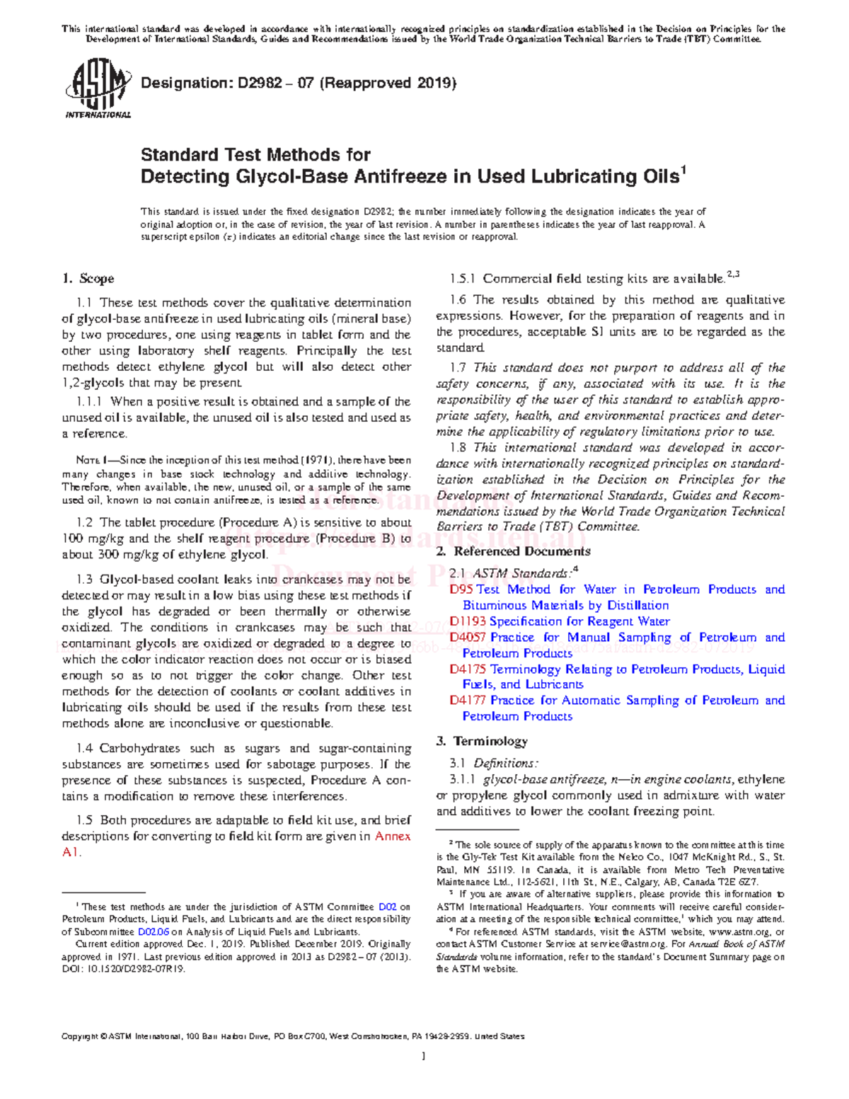 ASTM D2982-07-19 - method - Designation: D2982 − 07 (Reapproved 2019 ...