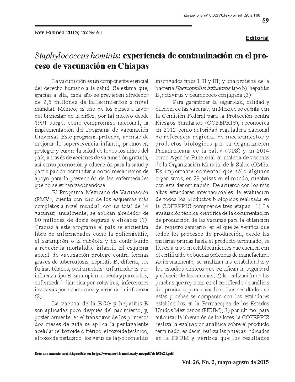 Dialnet-Staphylococcus Hominis Experiencia De Contaminacion En E ...