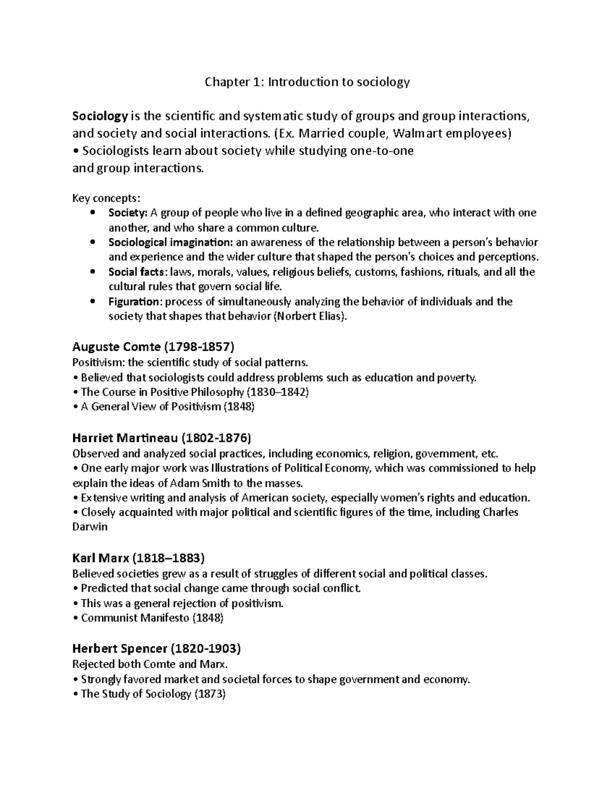Chapter 1 a introduction to sociology - Chapter 1: Introduction to ...
