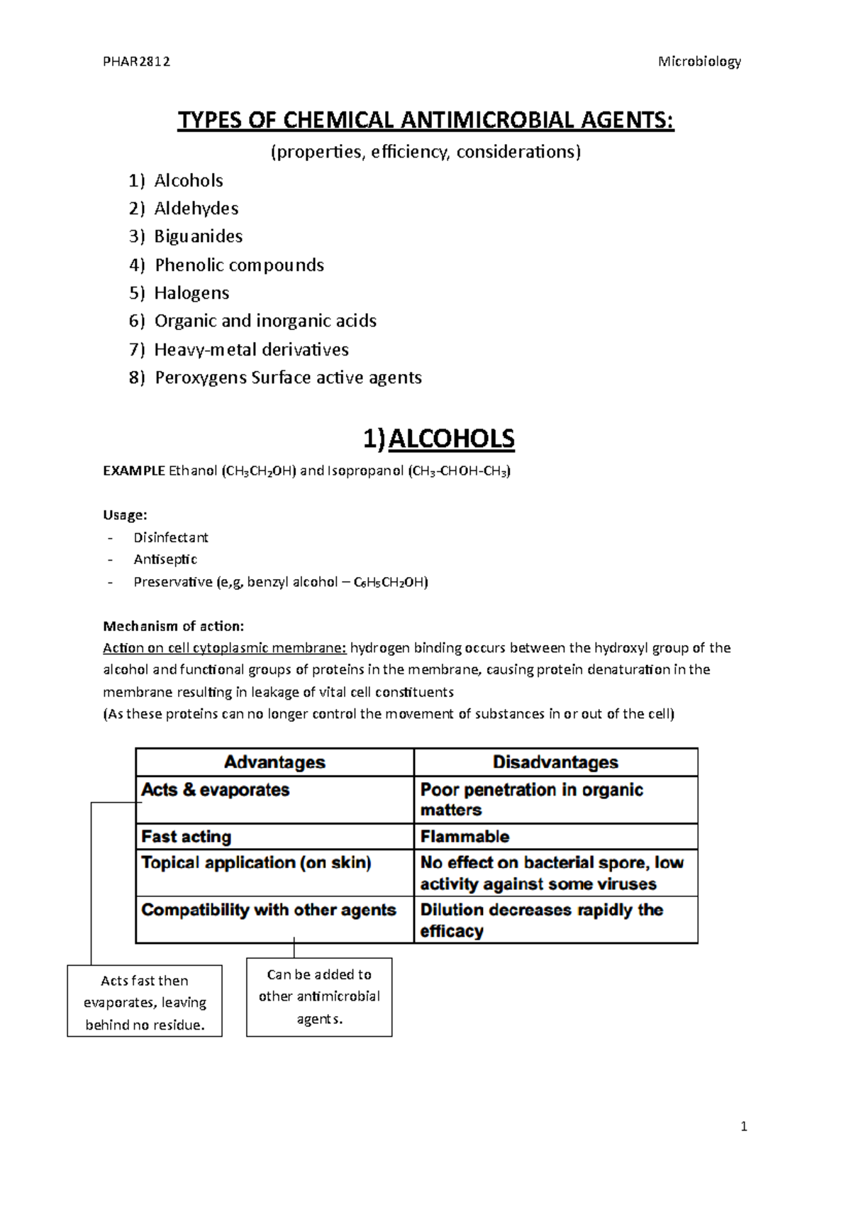 PHAR2812 - soma part 2 - microbiology and infection lecture notes soma ...