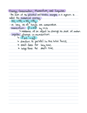 Chapter 1 - PHY 2053C Lecture Notes Almaraz-Calderon - Hw 1 Expert TA ...