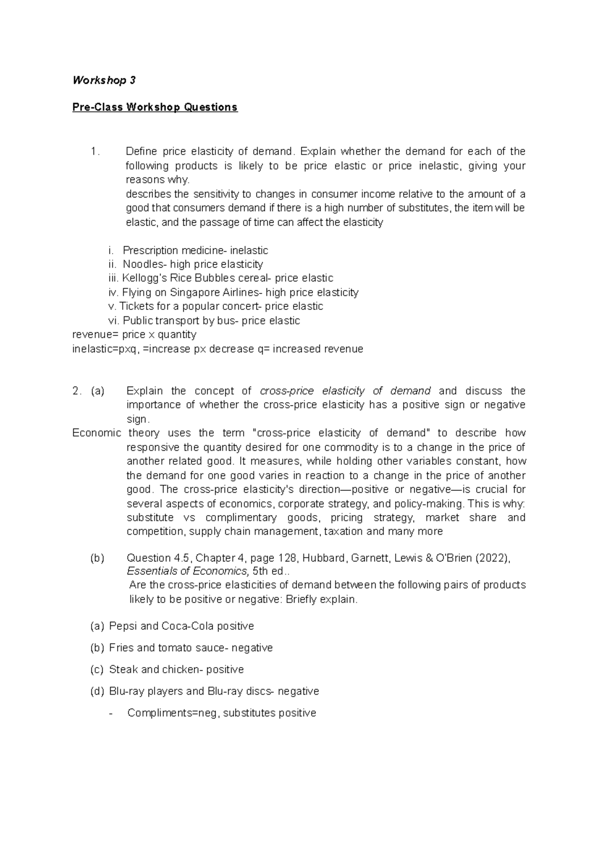BUS171 WS 3 - pre-WS questions - Workshop 3 Pre-Class Workshop ...
