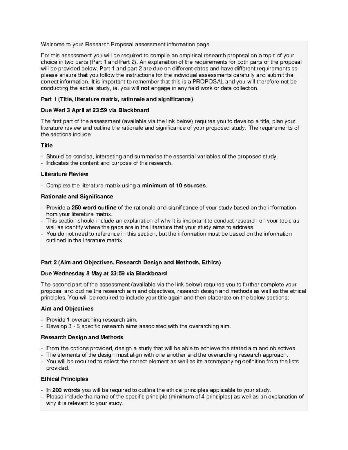 CRIM3714 Proposal BB Instructions - Welcome to your Research Proposal ...