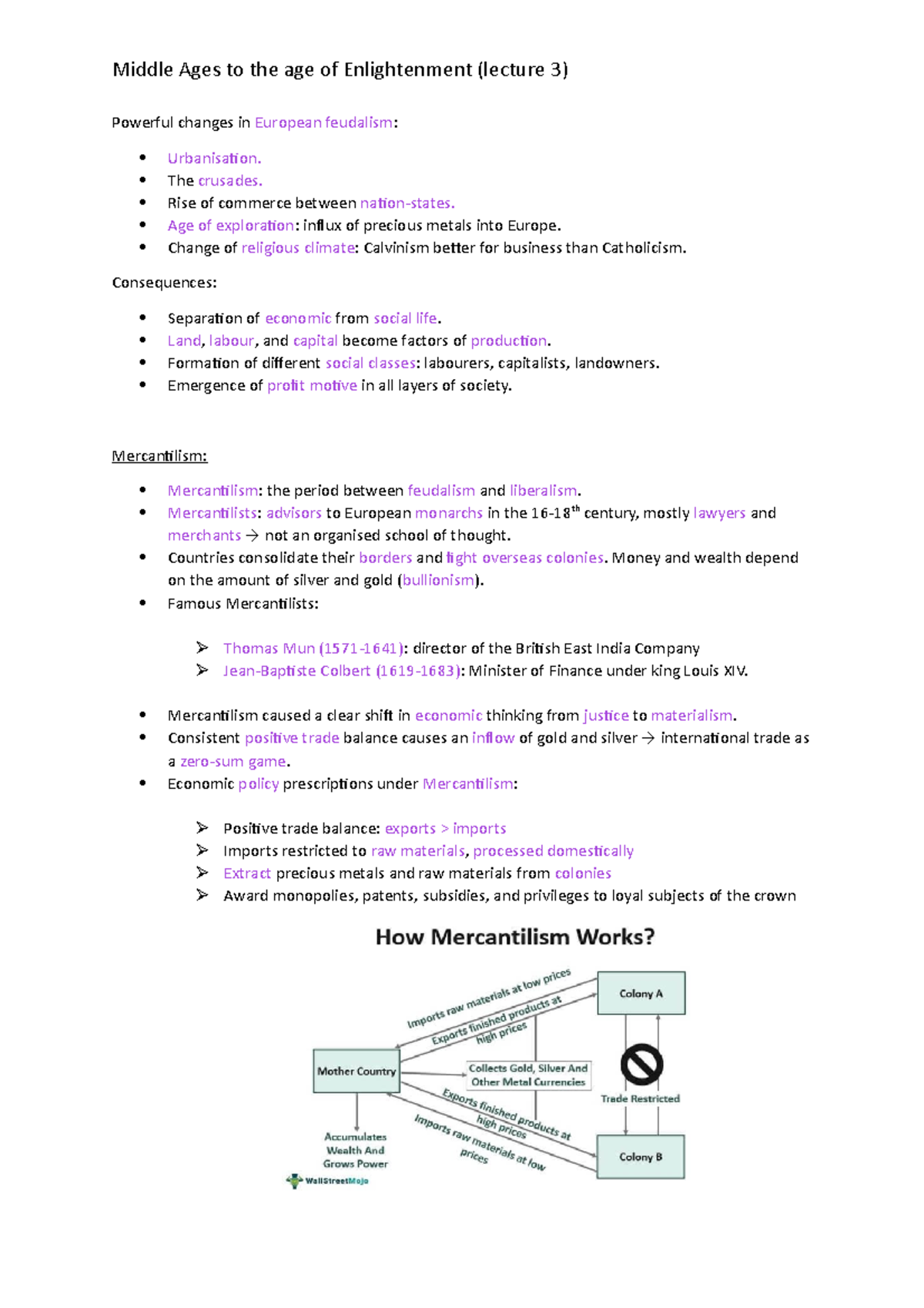 Lecture 3- Middle ages to age of enlightenment - Powerful changes in ...