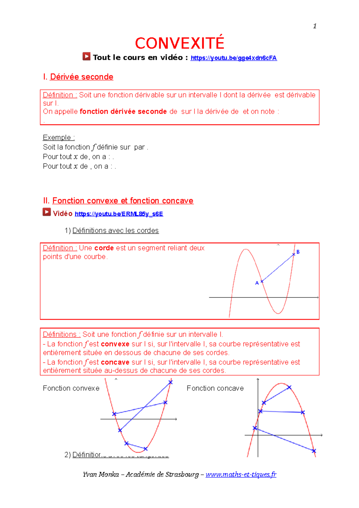 20Convexite T - CONVEXITÉ - CONVEXITÉ Tout le cours en vidéo : youtu ...