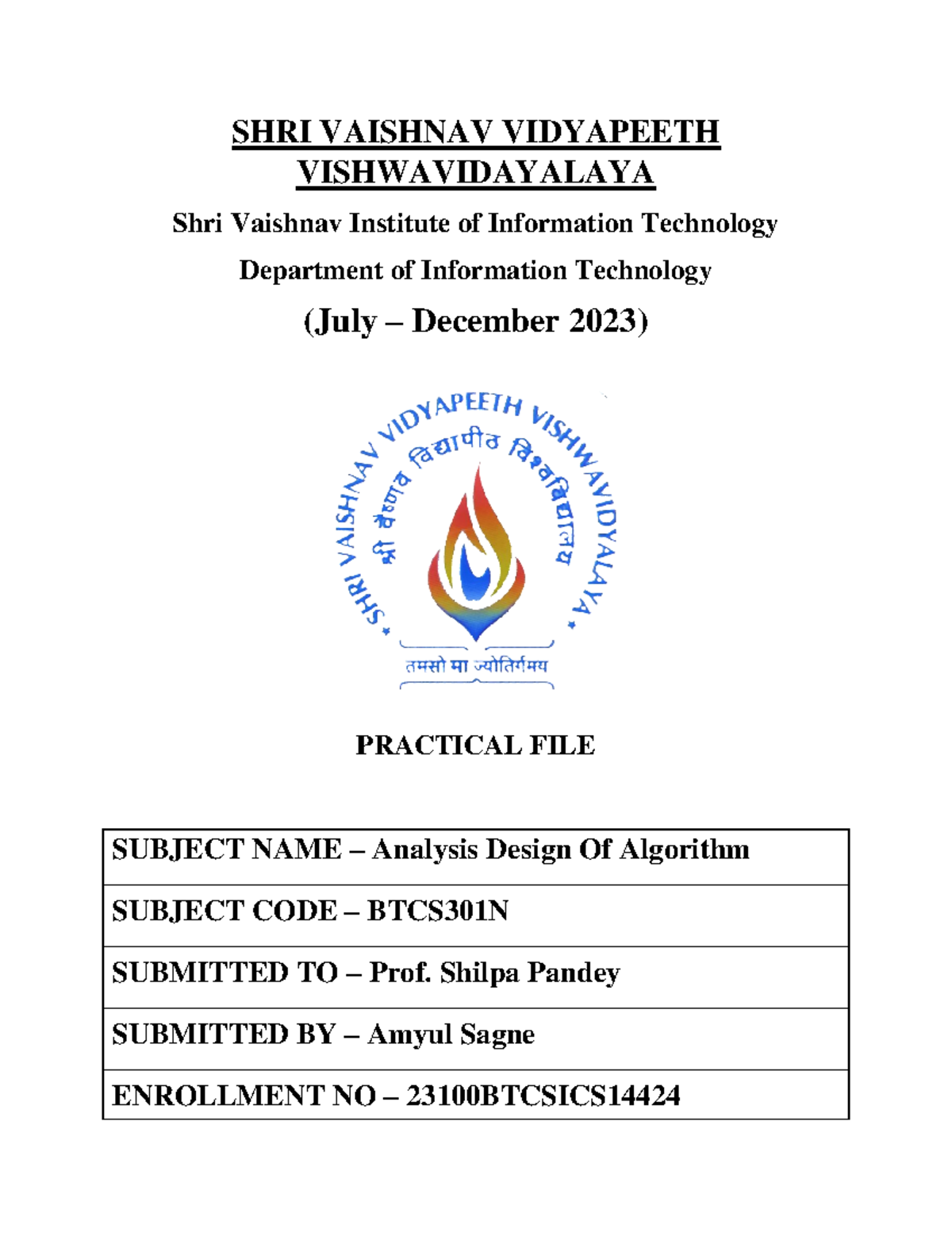 Add 1 - rgdhf - COmputer System Organization - SHRI VAISHNAV VIDYAPEETH VISHWAVIDAYALAYA Shri ...