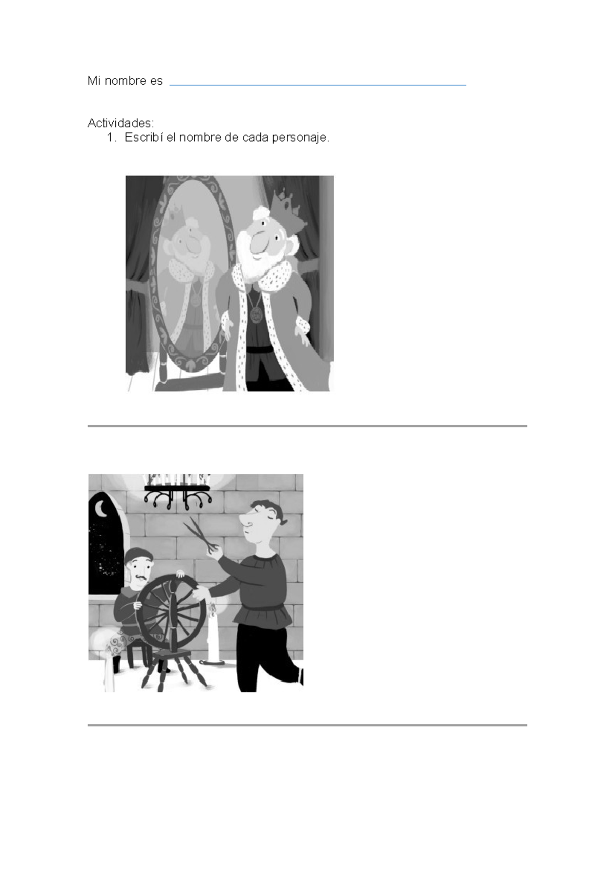 Act. 4to - BINGO - Mi nombre es Actividades: 1. Escribí el nombre de ...