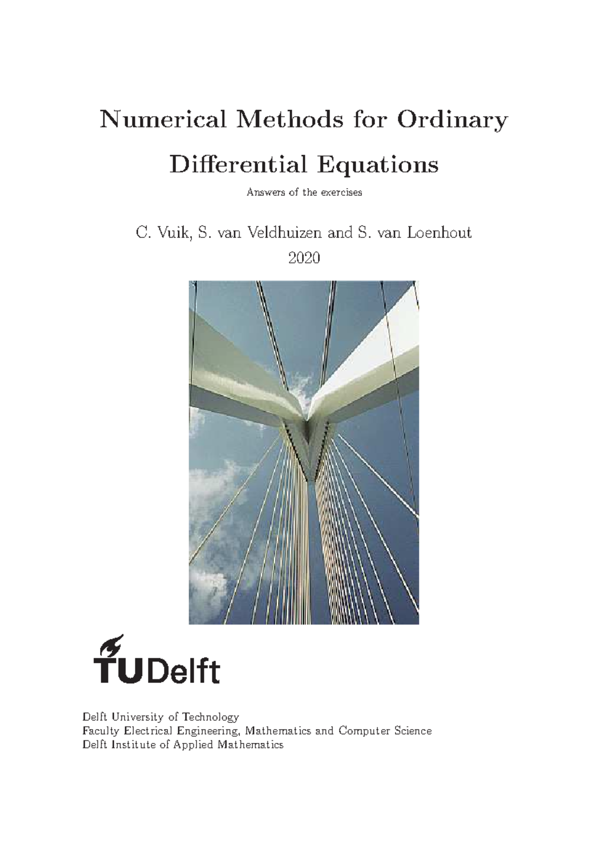 Uitwerkingen boek - Numerical Methods for Ordinary Differential ...