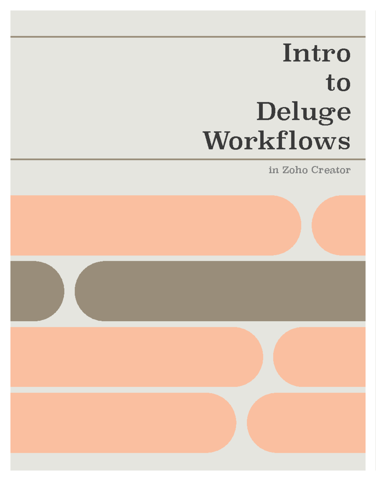 Intro to deluge workflows - Intro to Deluge Workflows in Zoho Creator ...