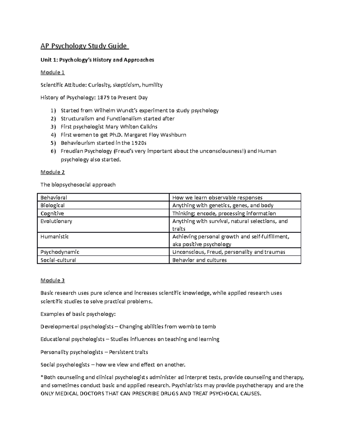 AP Psychology Study Guide (Auto Recovered) - AP Psychology Study Guide ...