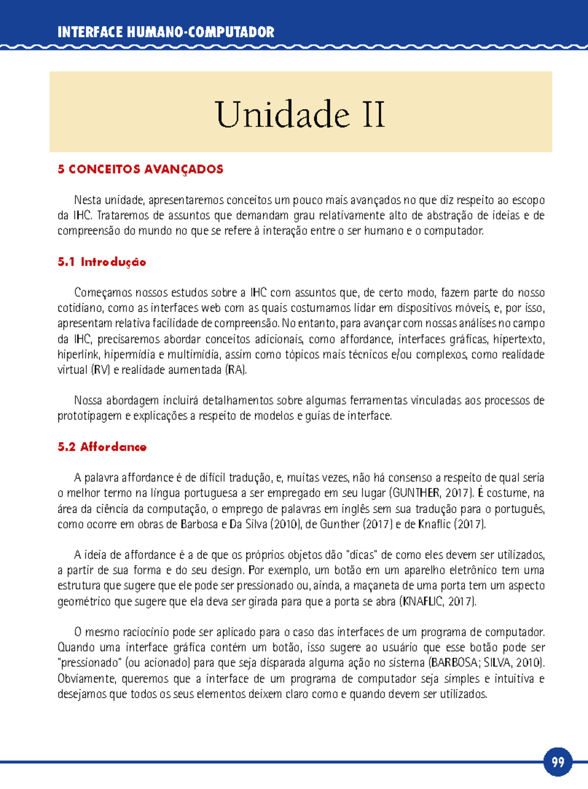 Livro-Texto – Unidade II - Interface Humano- Computador - INTERFACE HUMANO-COMPUTADOR Unidade II ...