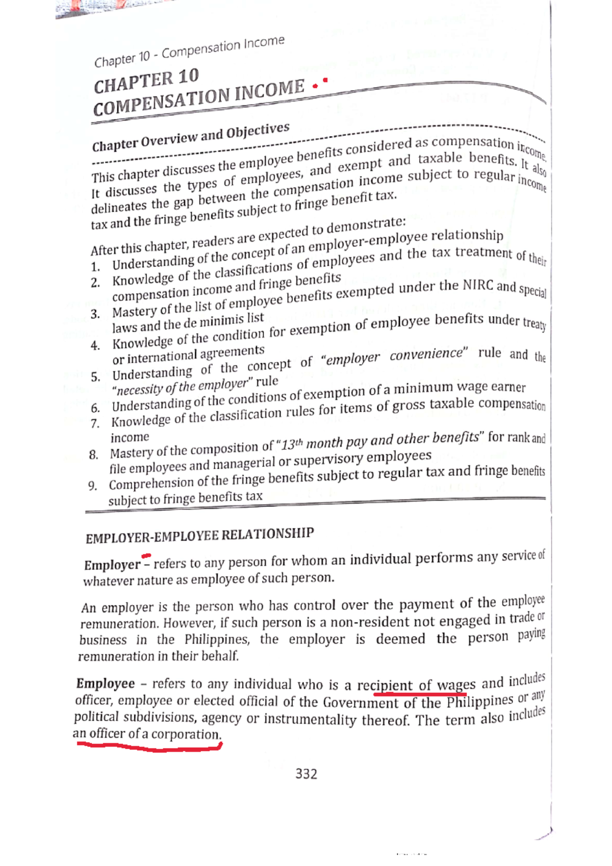 Compensation-income - lmso - Accountancy, Business Management - Studocu