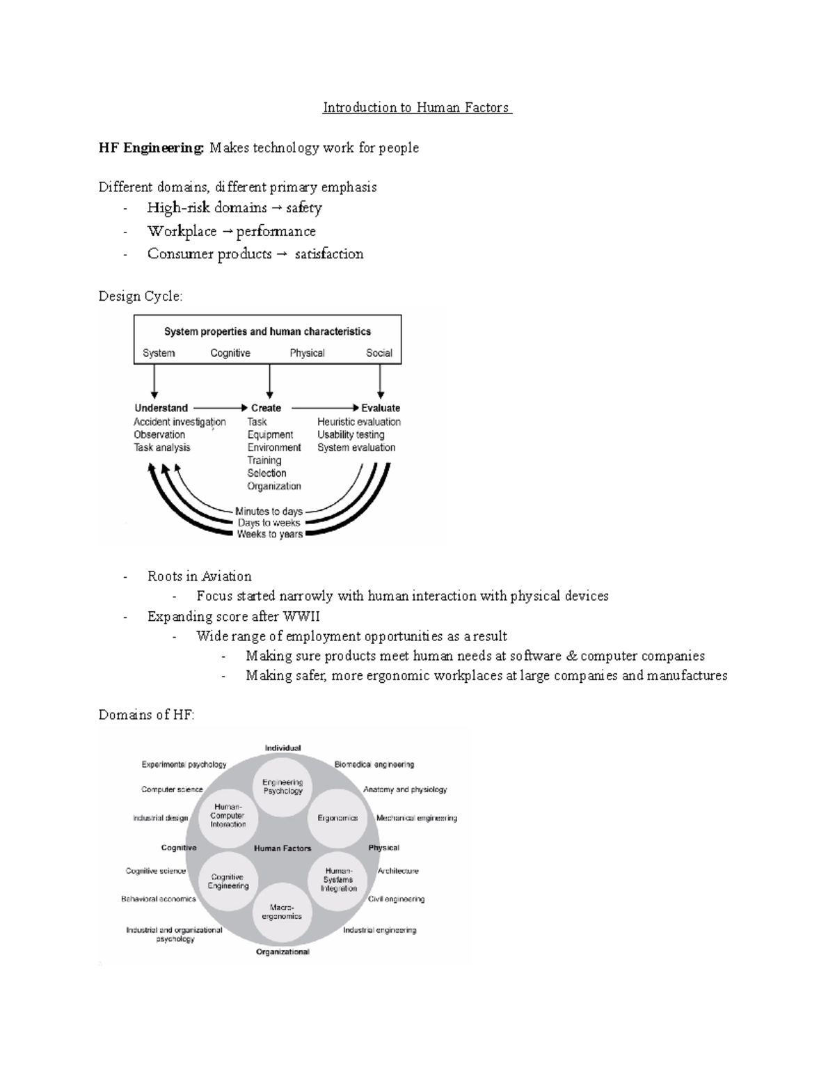 Intro - Clemson, Dr. Souders - Introduction to Human Factors HF ...