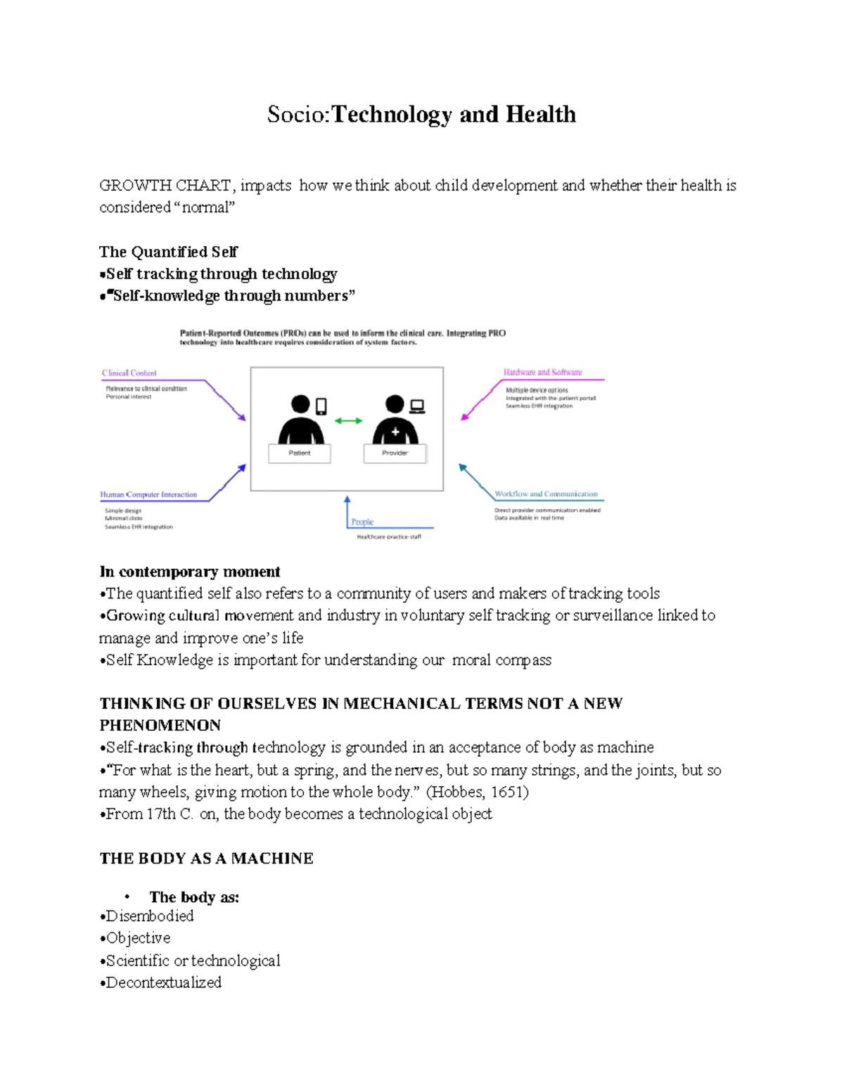 Socio-Technology and Health Lec notes - Socio:Technology and Health ...