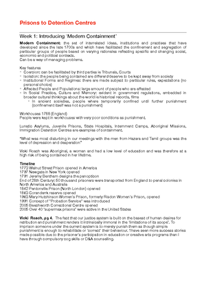 Prisons to Detention Centre Research Essay Plan - Research Essay Plan ...