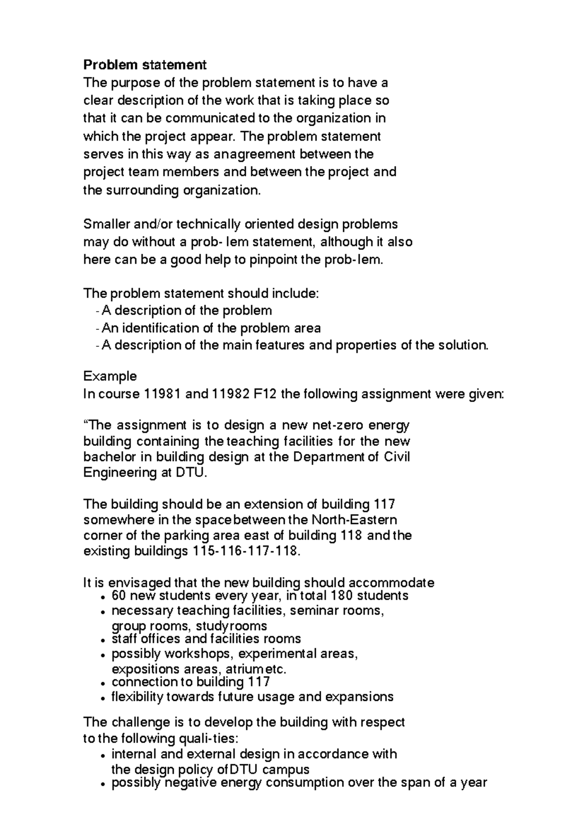 Problem statement ,,,, - Problem statement The purpose of the problem ...