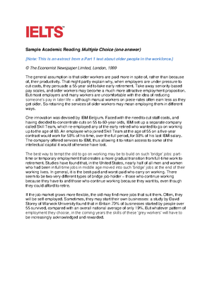 Academic reading sample task multiple choice more than one answer ...