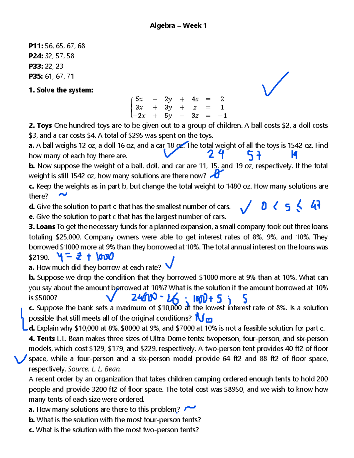 Linear Algebra HW1 - Calculus Chapter 3 for students in most of ...