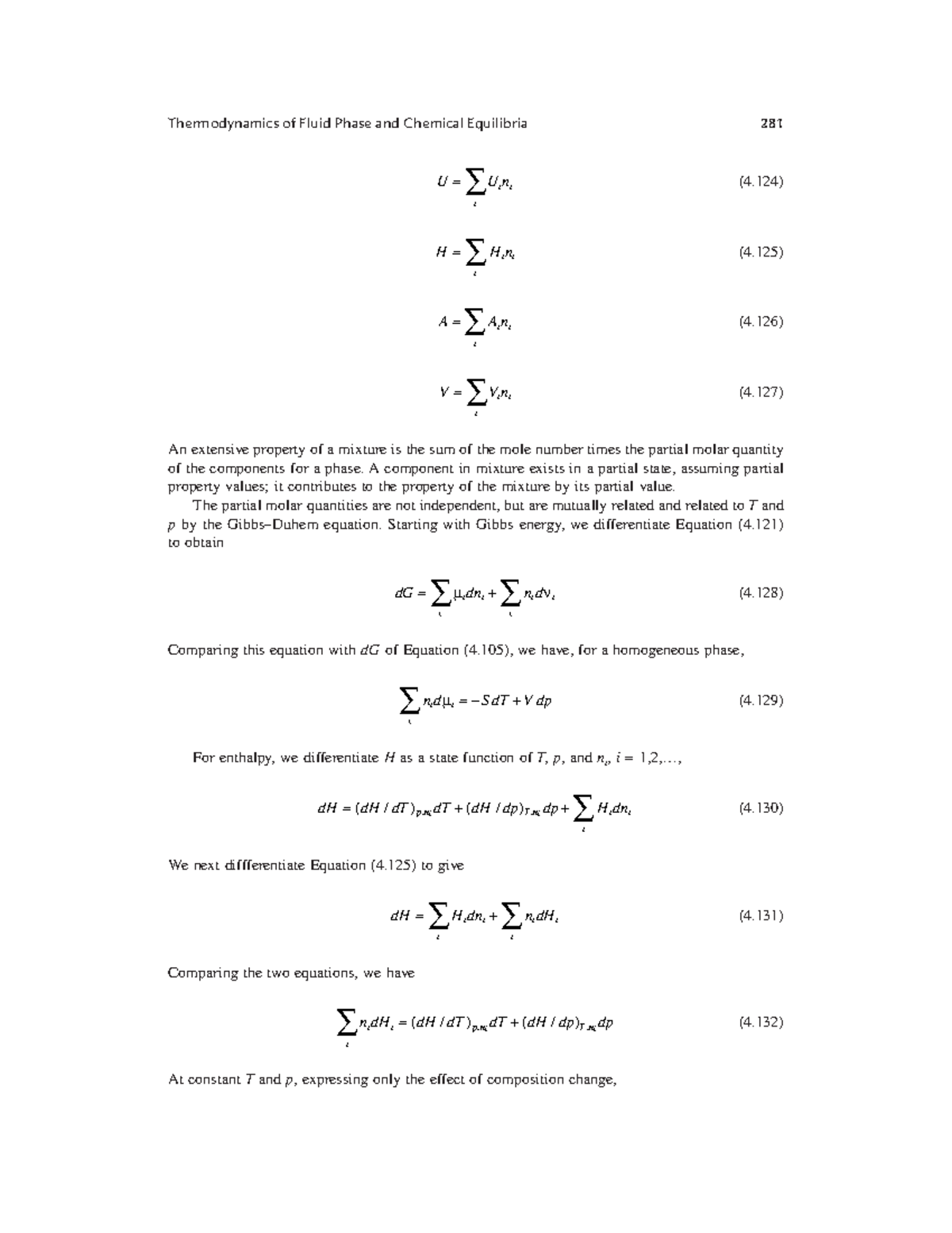 Albright's Chemical Engineering - Thermodynamics of Fluid Phase and ...