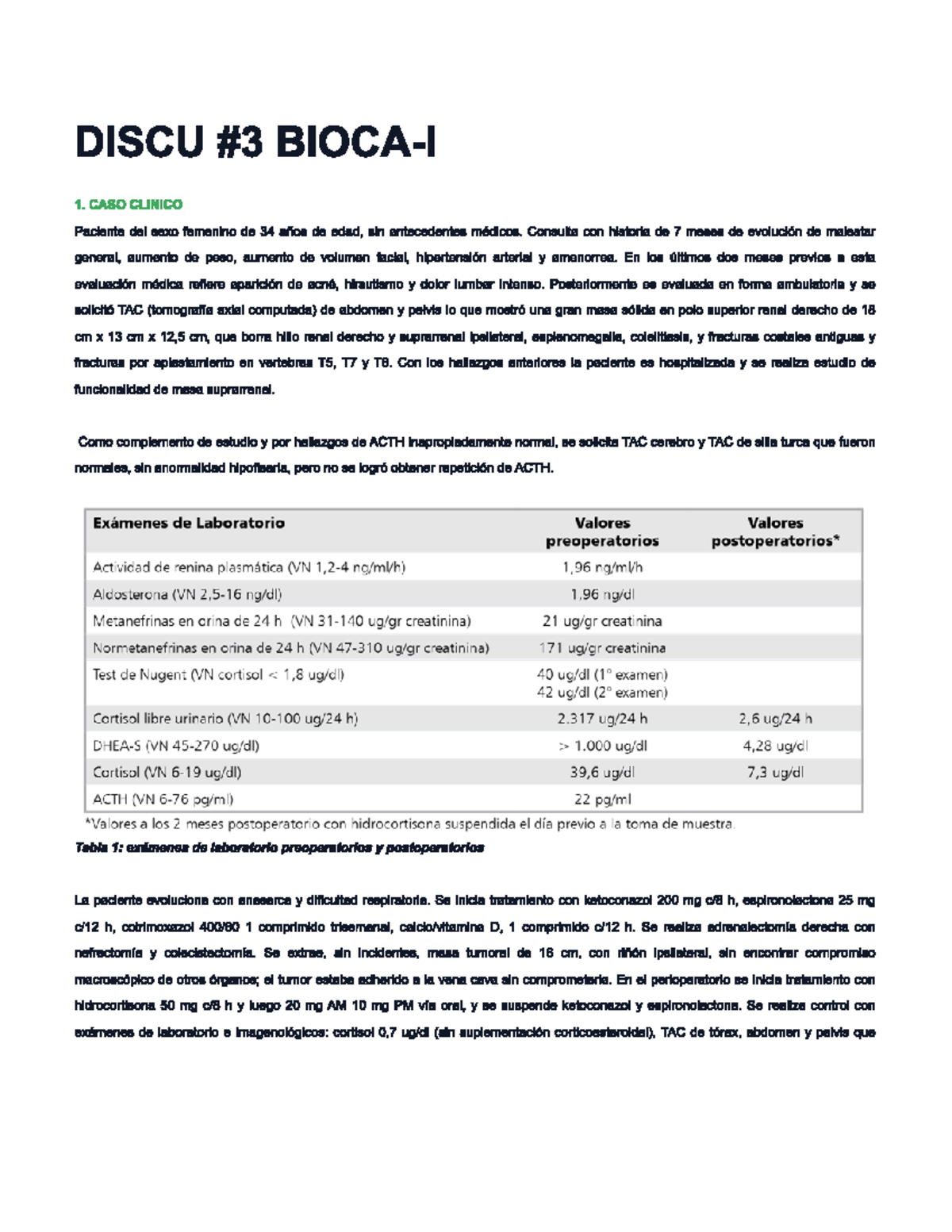 Discu#3 Bioca - MATERIAL - Bioquímica - Studocu