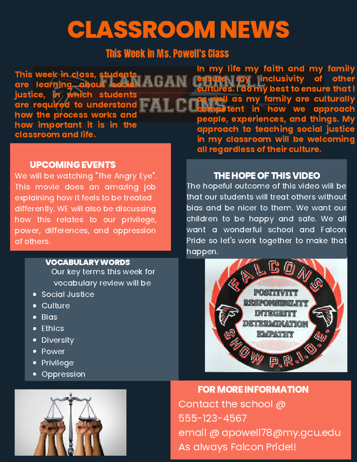 Powell's Classroom Newsletter - CLASSROOM NEWS This Week in Ms. Powell ...