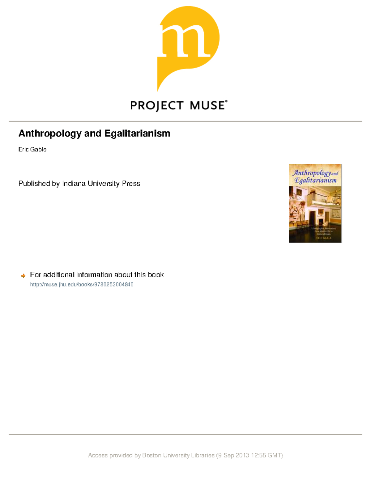 Gable, Introduction - Culture by Contrast - Anthropology and ...