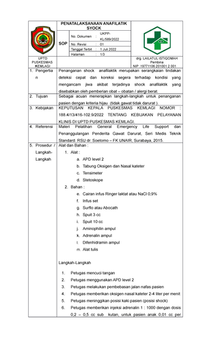 SOP Pemasangan AKDR Copper T - Pemasangan AKDR Copper T SOP No. Dokumen ...