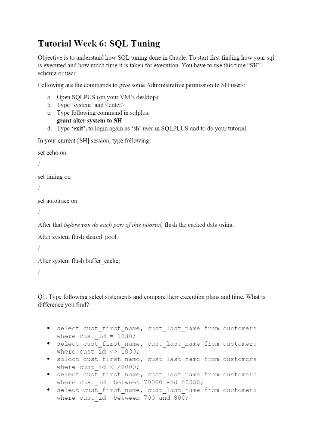 Tutorial Week 6 - KIT712 Data Management Technology - K7I - UTAS - Studocu