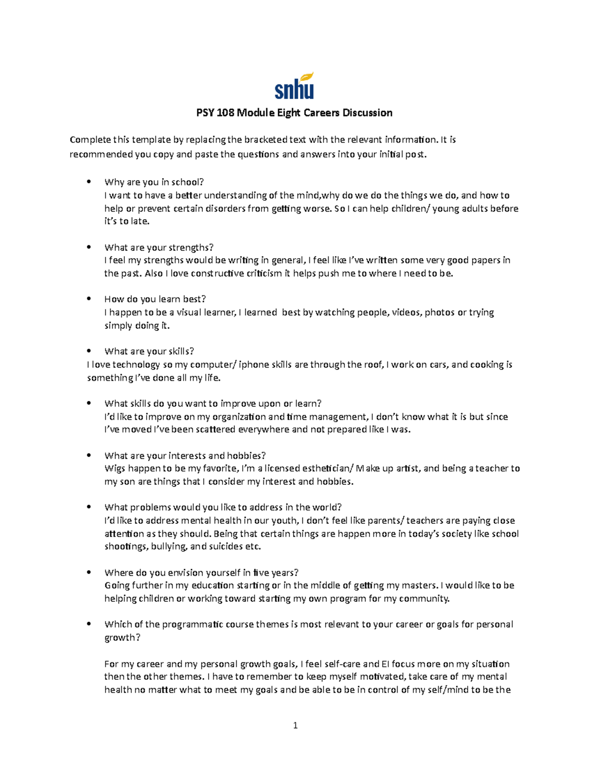 PSY 108 Module Eight Careers Discussion Template It Is Recommended psy-108-module-eight-careers-discussion-template-it-is-recommended