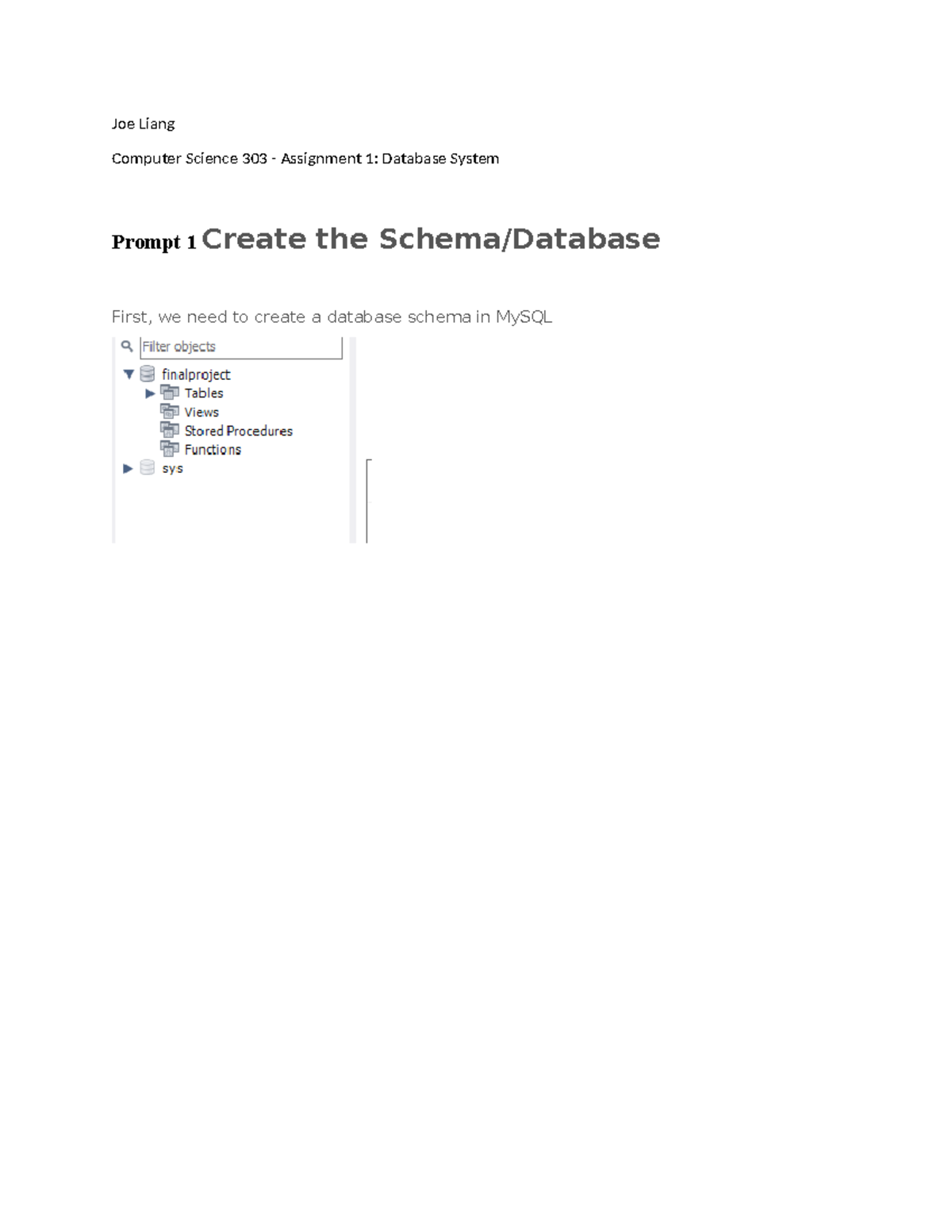 Assignment 1 - Study.com Database 204 - Joe Liang Computer Science 303 - Assignment 1: Database ...
