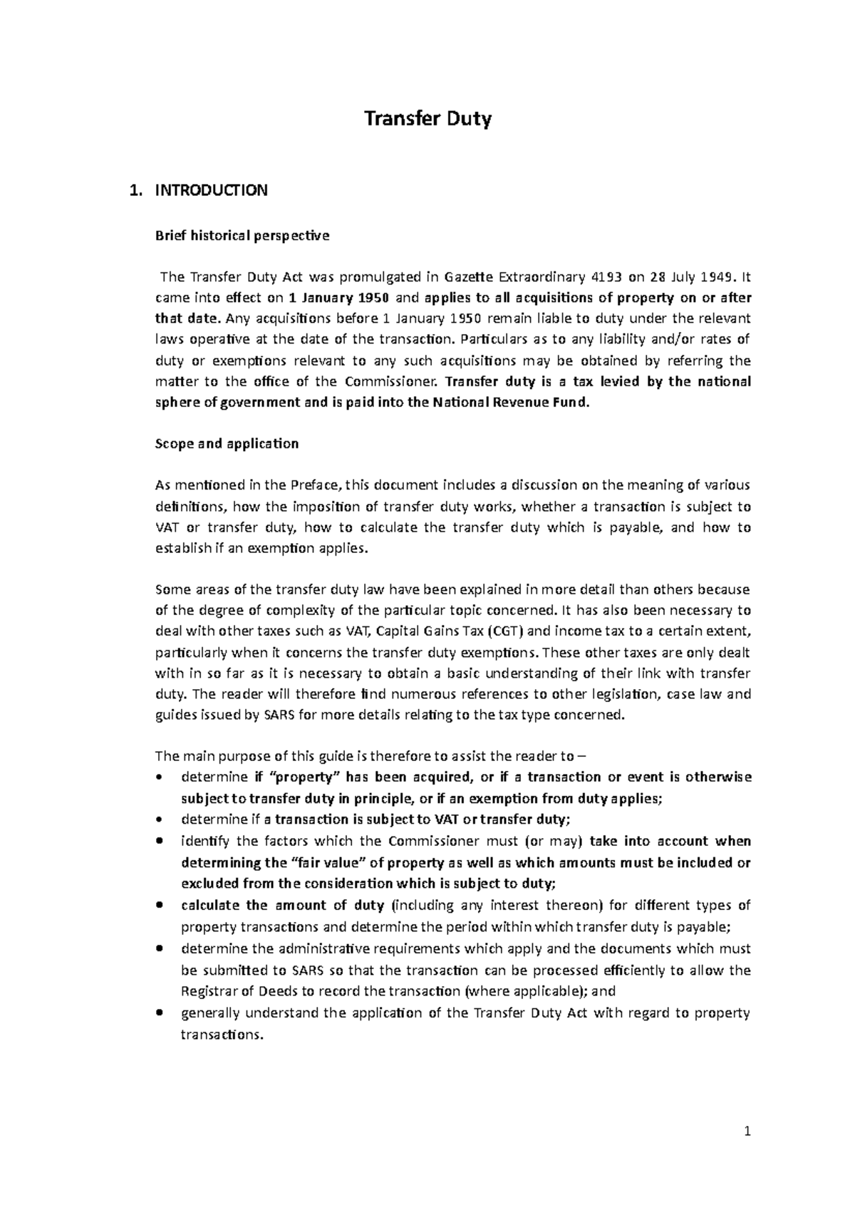 Transfer Duty - Trnasfer duty on property in South Africa - Transfer ...