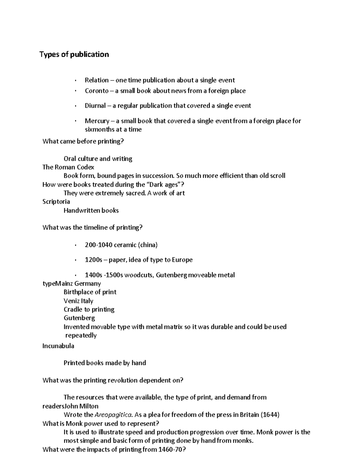 Types of publication - Types of publication Relation – one time ...