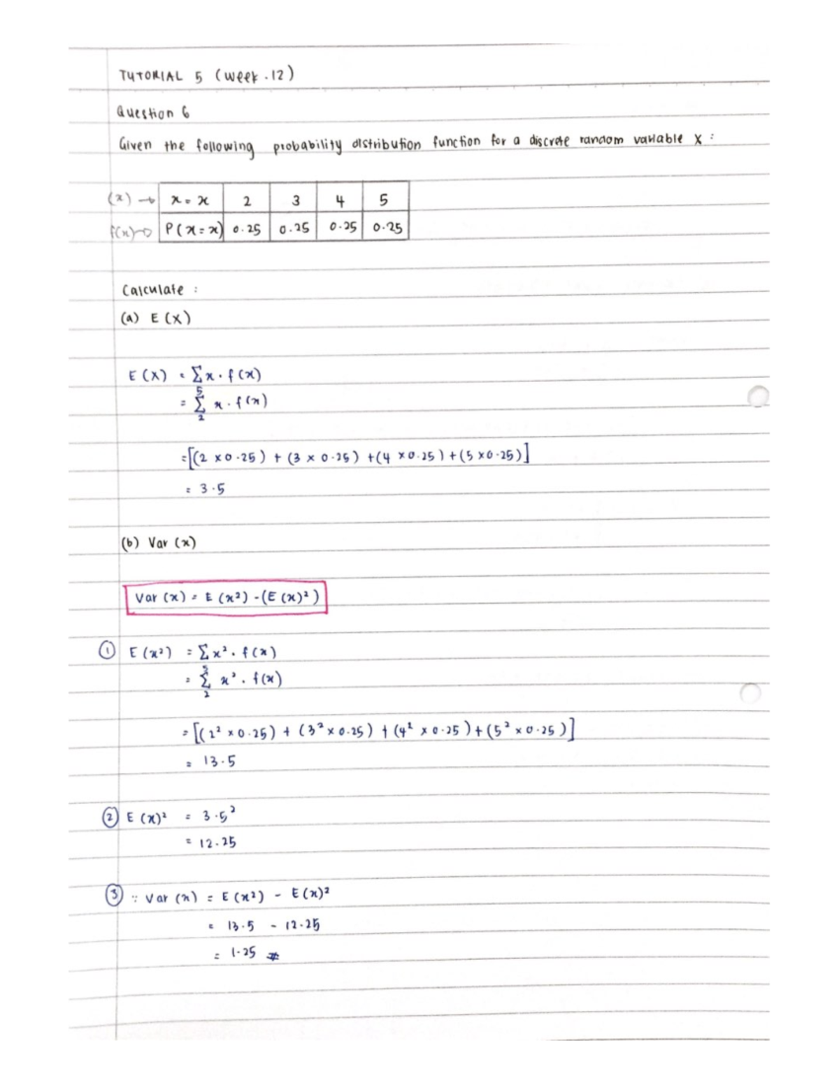 STA108 Tutorial 12 - For those who taking Statistics108 Semester 4 ...