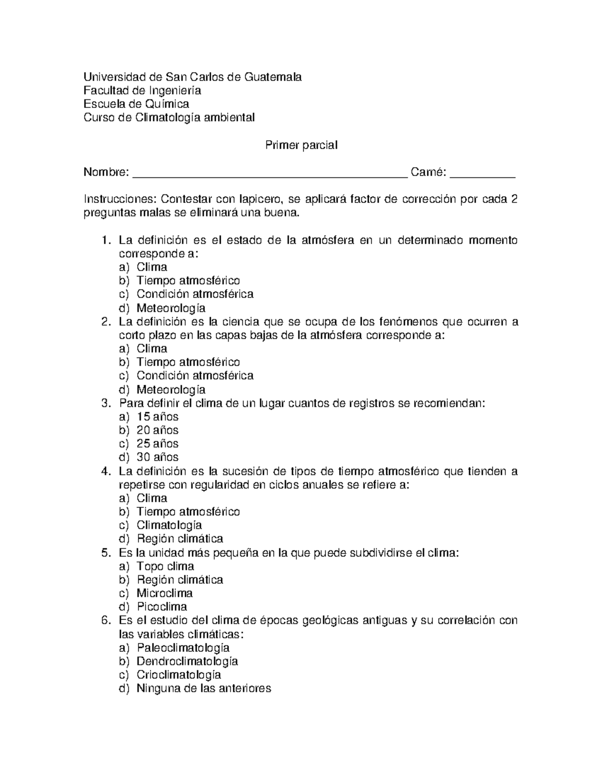 Primerparcial fiusac 2023 - Universidad de San Carlos de Guatemala ...