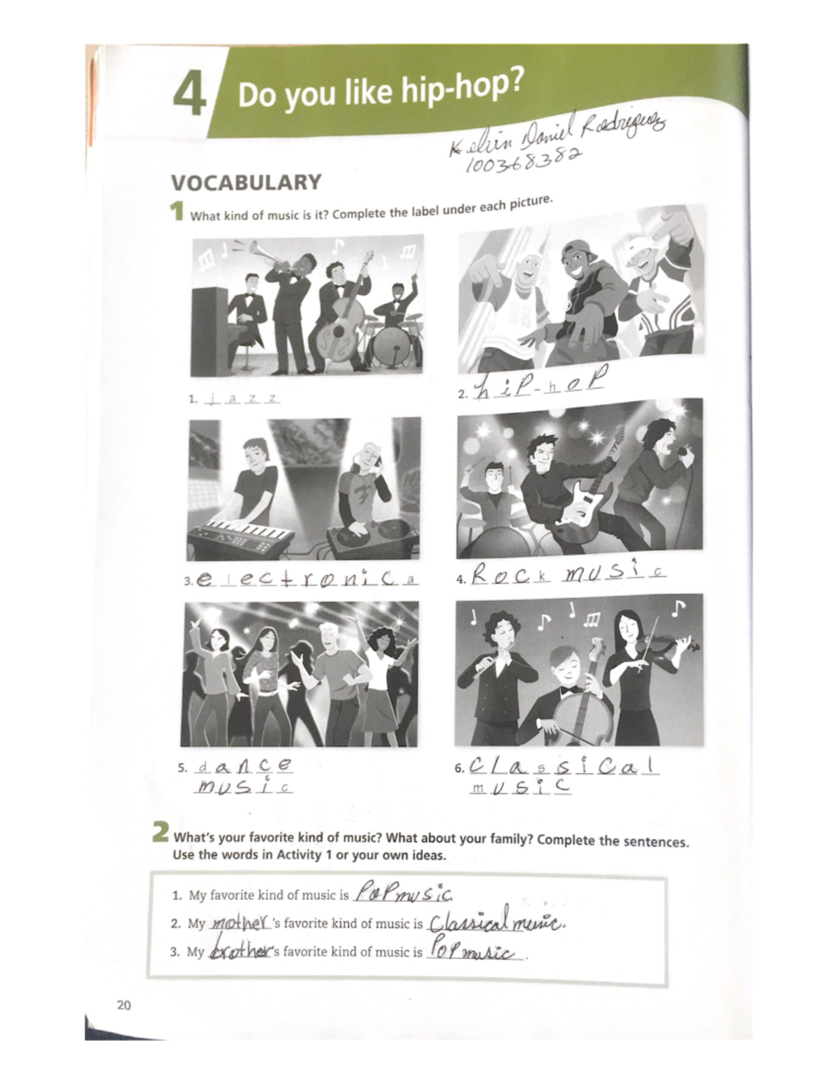 4 Do you like hip-hop - Inglés Elemental I - UASD - Studocu