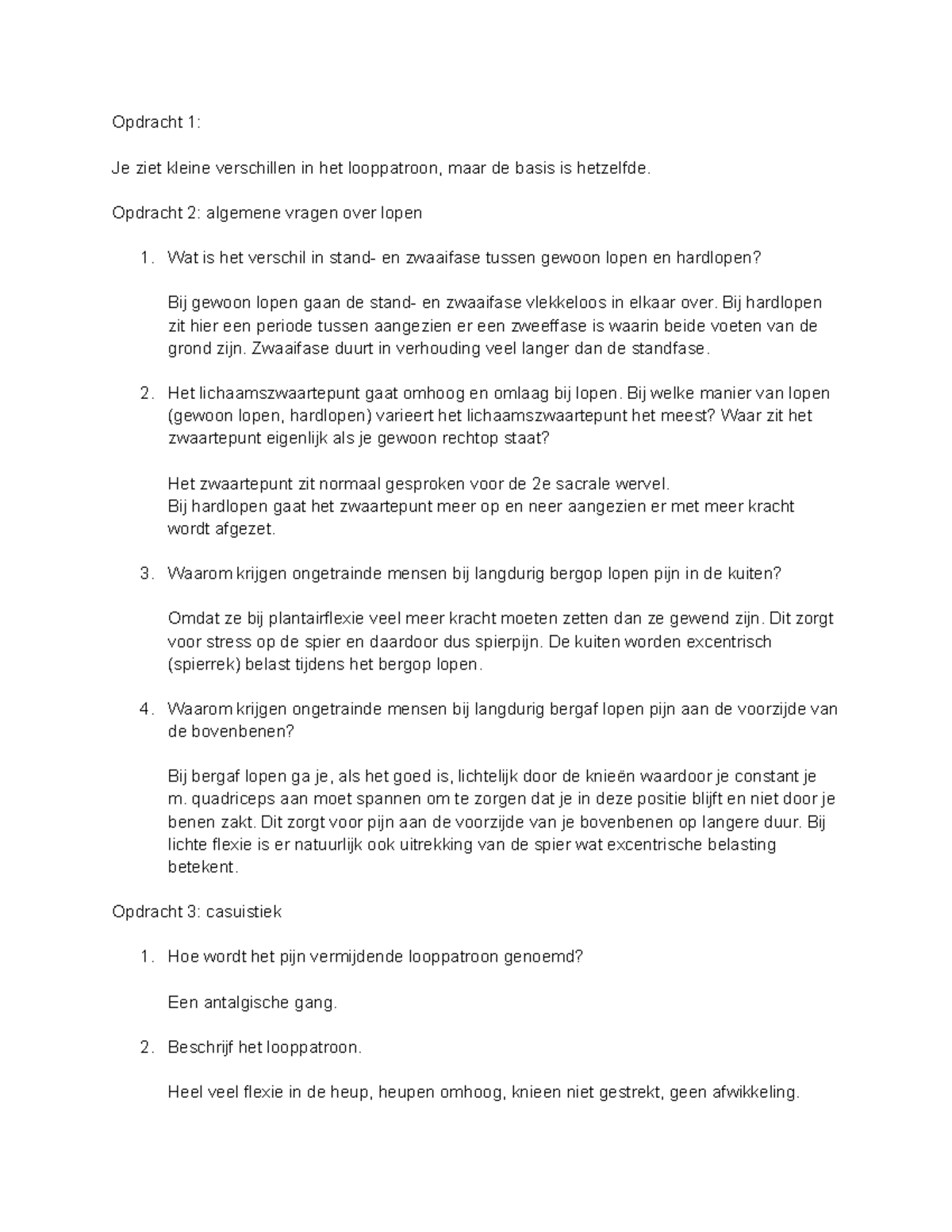 Zelfstudie 2 Loopstoornissen - Opdracht 1: Je ziet kleine verschillen ...