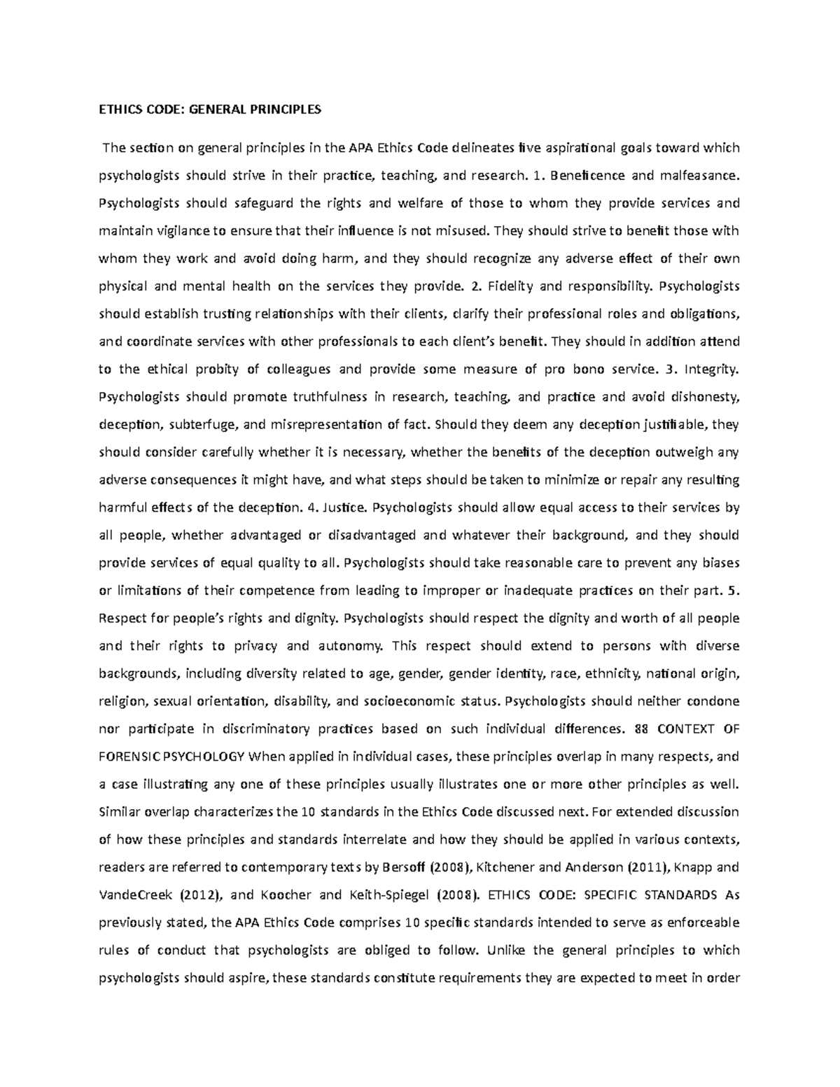 Ethics CODE - General Principles - ETHICS CODE: GENERAL PRINCIPLES The ...