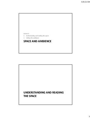 General guide to lighting design - Architectural Science - Studocu