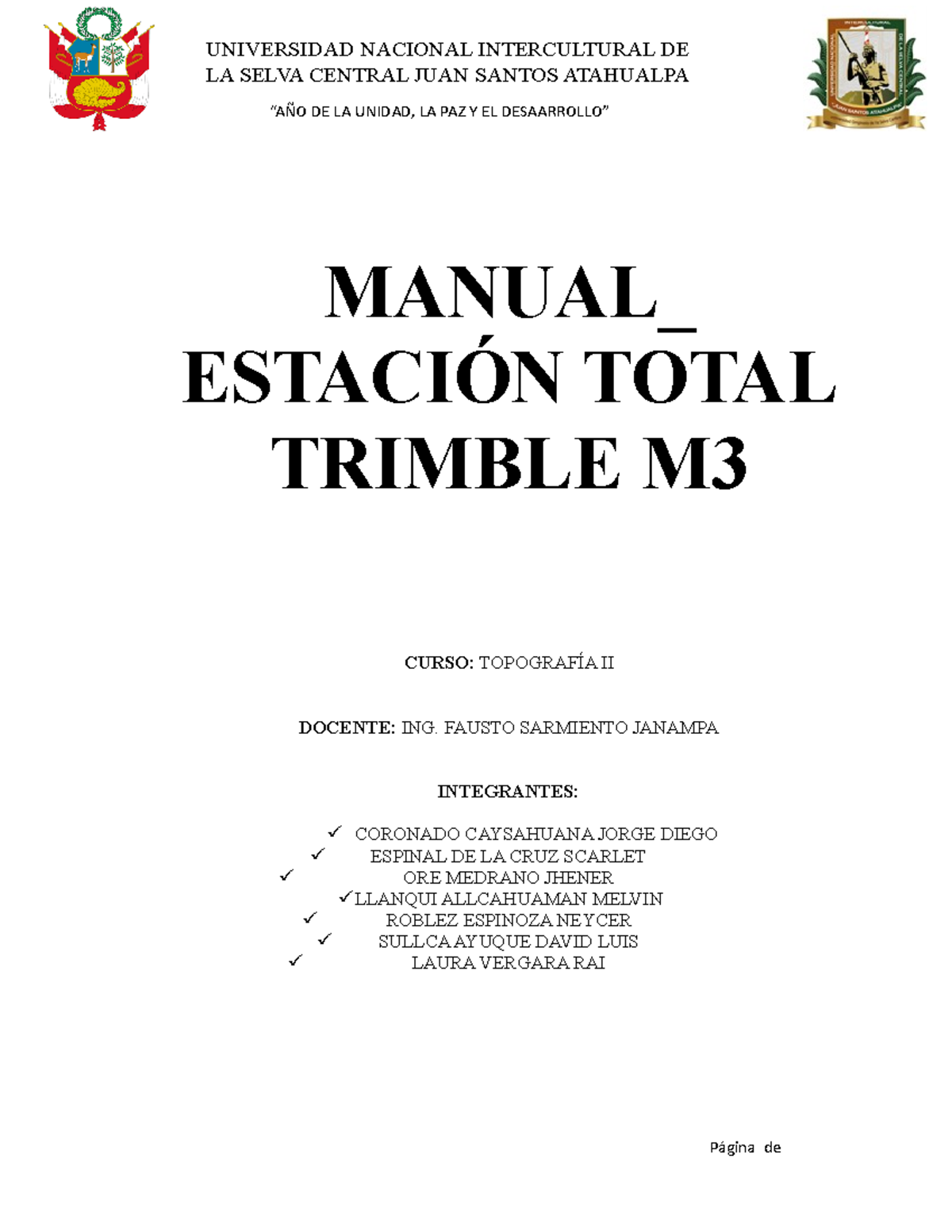 Manual Estacion Total de Trimble M3 - MANUAL_ ESTACIÓN TOTAL TRIMBLE M ...