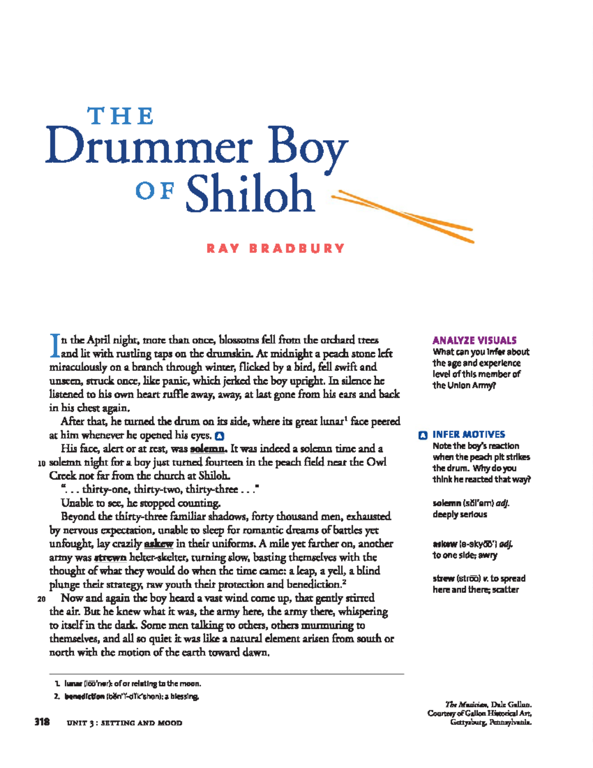 Drummer Boy of Shiloh - VEEERY DiFfICUlT WooRk - nur 1128 - Studocu